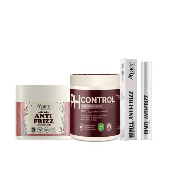 ?️ Kit Ativador Anti Frizz, Ph Control e Rímel Anti-frizz (3 Itens ...